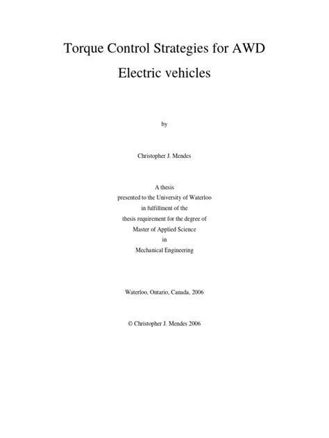 Thesis For Formatting Review Revised Pdf Hybrid Electric Vehicle Hybrid Vehicle