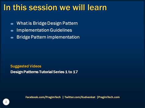Sql Server Net And C Video Tutorial Bridge Design Pattern Slides