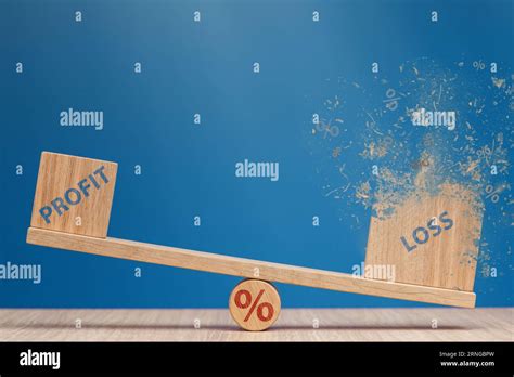 Reducing Losses In The Stock Market Loss And Profit On The Scales On A