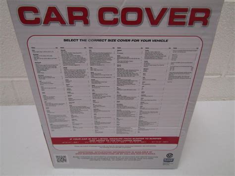 Car Cover Size Chart At Joseph Gilmore Blog