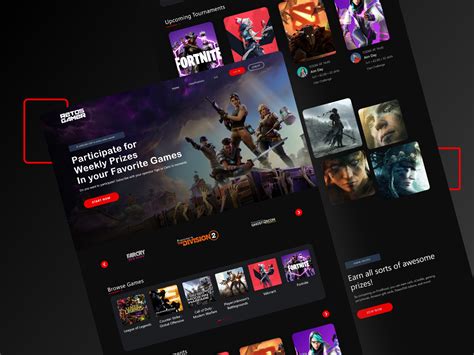 gaming web ui ux design by m awais on dribbble