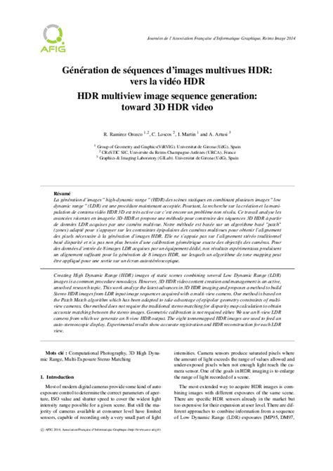 Hdr Multiview Image Sequence Generation Toward 3d Hdr Video