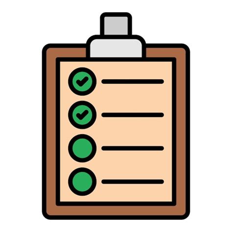 체크리스트 아이콘 프리미엄 벡터