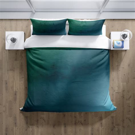 Green Print Comforter Etsy