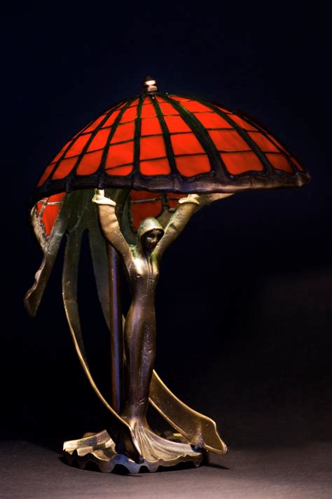 Art Deco Stained Glass Lamp Artjullll