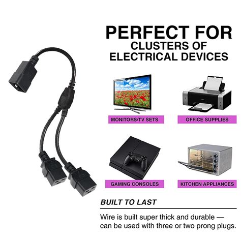Iec Socket Connector Port C19 To C20 Factory Price Male To Female 2xc19 Iec Socket Connector Port C19 To C20 Factory Price Male To Female 2xc19