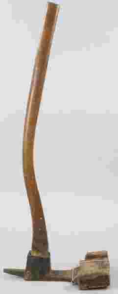 Vintage Wood Hazel Adz Tool