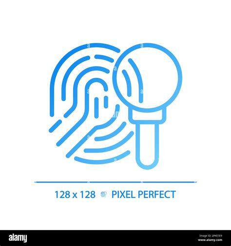 Crime Investigation Pixel Perfect Gradient Linear Vector Icon Stock