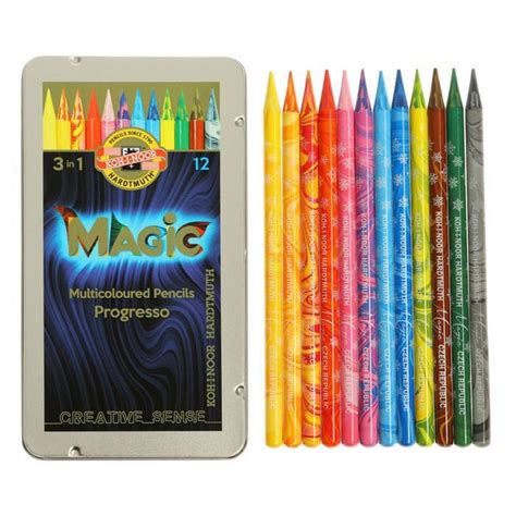 Карандаши цветные цельнографитовые 12 цветов Koh I Noor Progresso