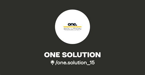 One Solution Instagram Linktree