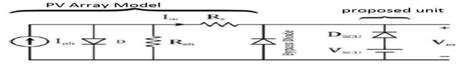Equivalent Circuit Of Pv Array Protected By Bypass Diode The Proposed