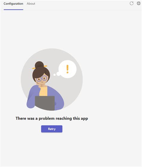 teams chatbot app static tab website not loading microsoft qanda