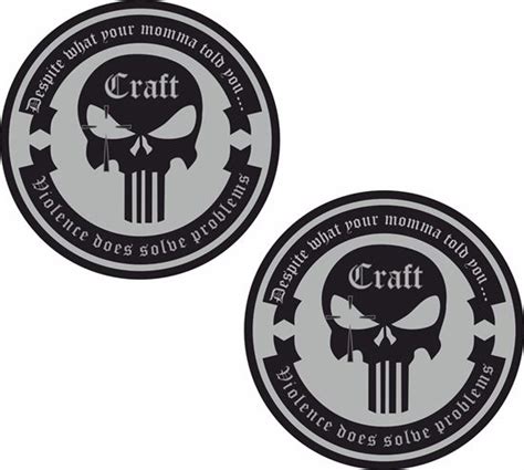 Zen Graphics Violence Does Solve Problems Decals Sticker