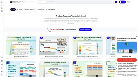 Roadmap Excel Template Free