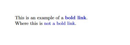 How To Make A Hyperlink Text Bold In Overleaf Resume Stack Overflow