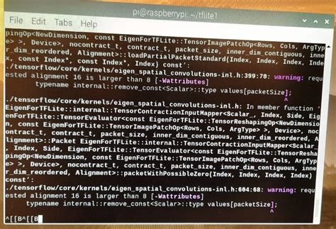 tflite runtime package compatibility for raspeberry pi · issue 42122