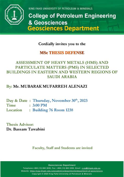 Msc Thesis Defense Cpg