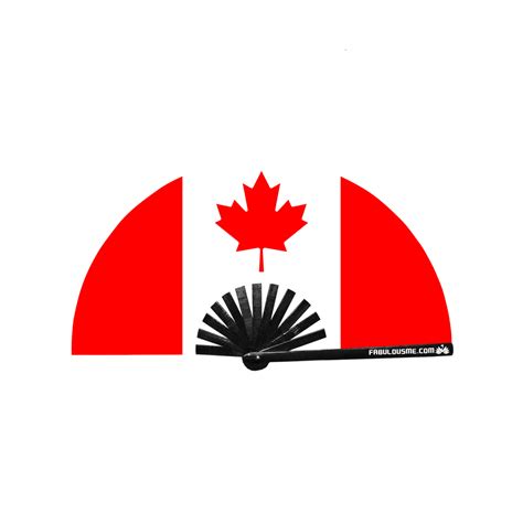 Canada Flag Fan Uv Glow Fabulousme