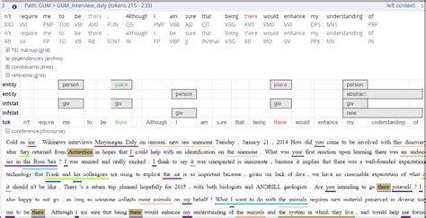 Entity Information Status And Co Reference Annotation In Annis Two