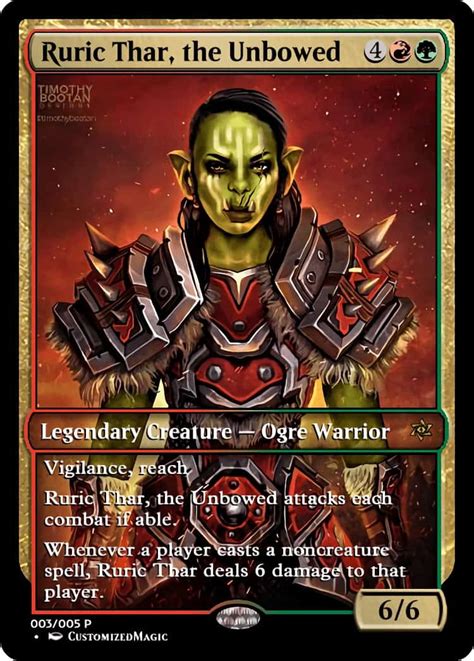 Ruric Thar The Unbowed Magic The Gathering Proxy Cards