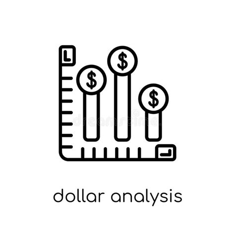 Bars Chart Analysis Icon Trendy Modern Flat Linear Vector Bars Stock