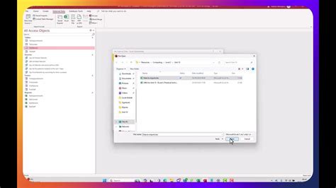 How To Import Data Into Microsoft Access Youtube