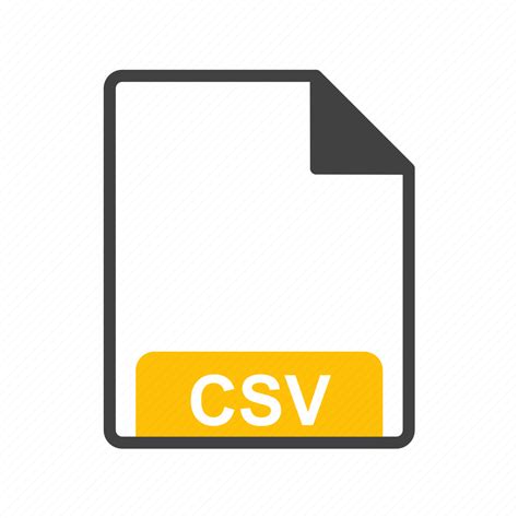 Csv Extension File Icon Download On Iconfinder