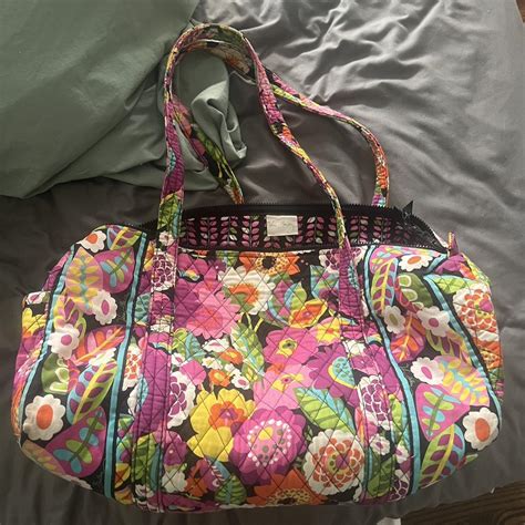 Vera Bradley Duffle Bag Perfect For Weekend Travel Depop