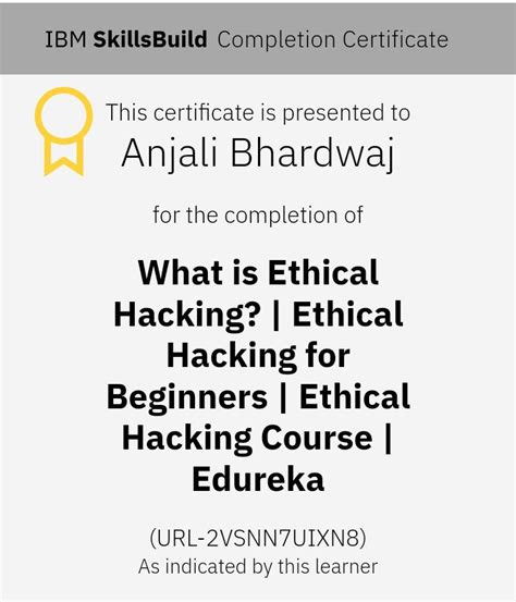 Anjali Bhardwaj On Linkedin Ethicalhacking Cybersecurity Edureka Professionaldevelopment…