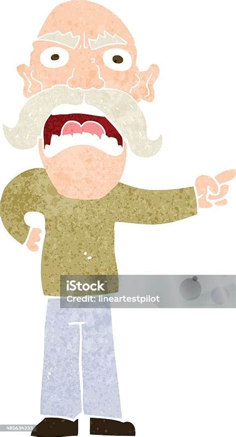 말풍선이 있는 화난 올드맨 그리기에 대한 스톡 벡터 아트 및 기타 이미지 그리기 낙서 드로잉 남자 Istock