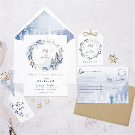 32 Winter Wedding Invitations That Perfectly Salute The Season Artofit