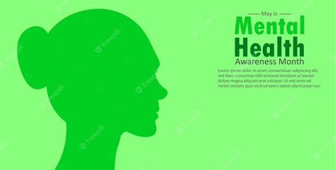 Mes De Concientización Sobre La Salud Mental En Mayo Ilustración