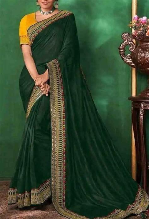Buy Best Emerald Green Saree Online 2024 Trendwati