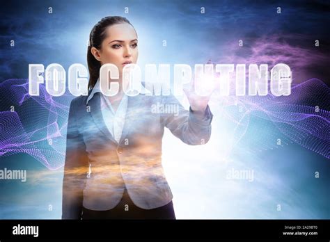 The Concept Of Cloud Edge And Fog Computing Stock Photo Alamy