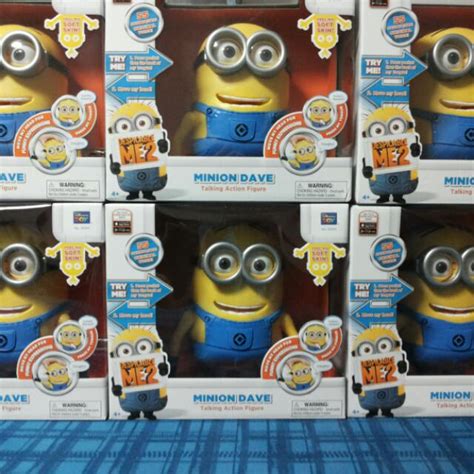 Authentic Thinkway Despicable Me 2 Action Figure Talking Minion Dave High Rated Toy Hot