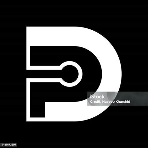 최소한의 Dp 로고 고급 배경에 Pd 편지의 아이콘입니다 Pd 모노그램 이니셜을 기반으로 한 로고 아이디어 전문적인 다양한 문자