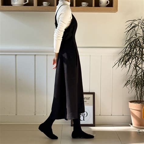 리얼코코 카젠 피치 뷔스티에 롱 원피스 3 Color 기모하객룩