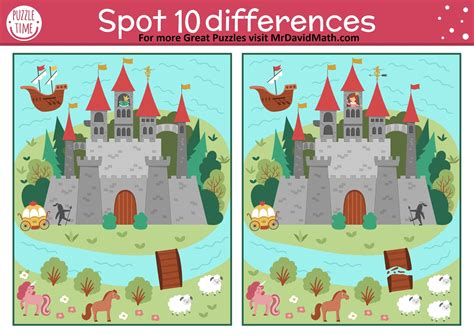 Spot The Difference Medium Mr David Math