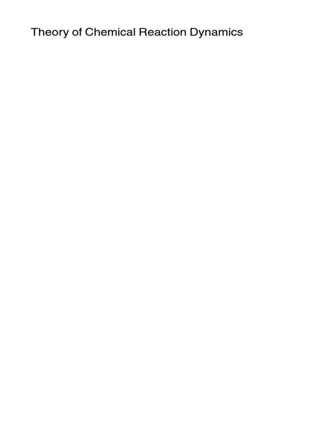 An Introduction To Chemical Engineering Kinetics Pdf Spectroscopy