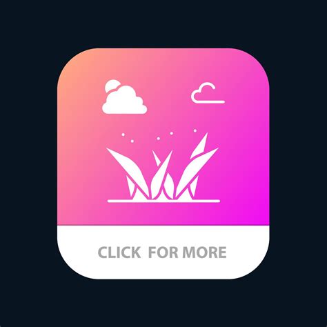 Grass Grasses Green Spring Mobile App Button Android And Ios Glyph Version 17985263 Vector Art