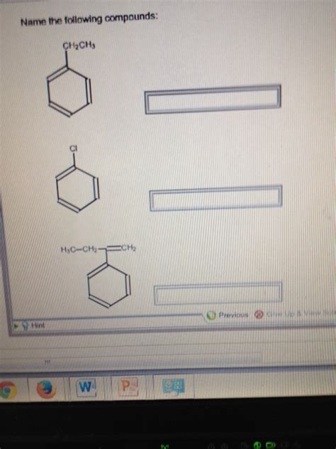 Solved Name the following compounds: | Chegg.com