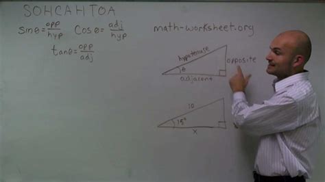 Algebra Beginning Trigonometry Finding Missing Sides Of Triangles