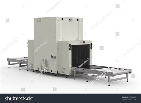 3d Rendering Scanner Machine Airport Security Stock Illustration 688744468