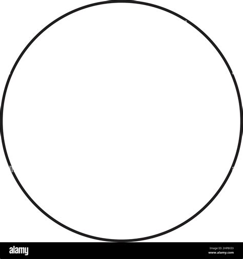 Circle Shape Icon Vector Geometry Symbol For Creative Graphic Design Element In A Flat Color