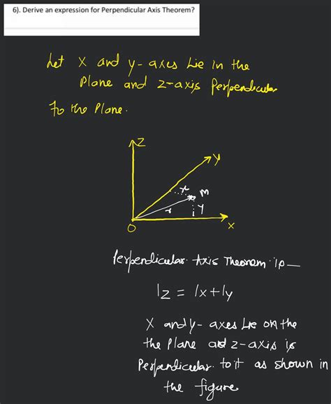 Perpendicular Axis Theorem