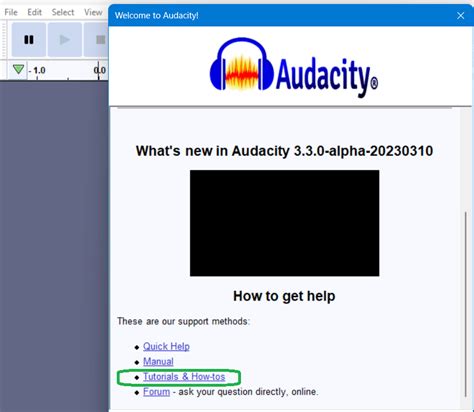 Help Menu To Have An Entry To Link To GitBook Audacity Support Issue Audacity Audacity