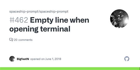 Empty Line When Opening Terminal Issue Spaceship Prompt Spaceship Prompt GitHub