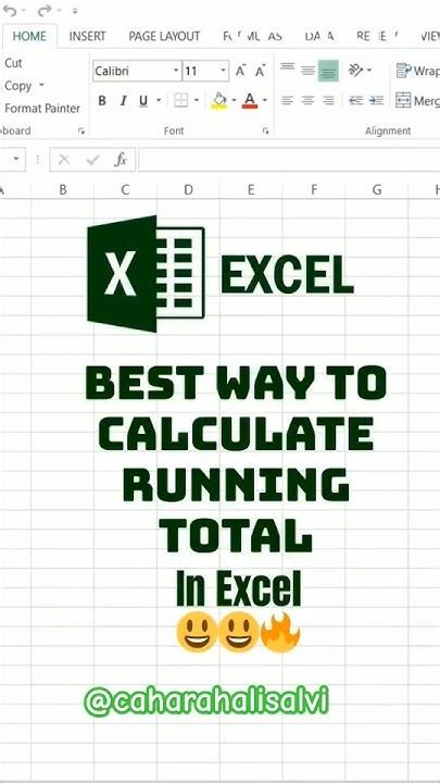 Excel Tip 13 Shortcut Method To Calculate Running Total Exceltips Exceltricks Exceltutorial