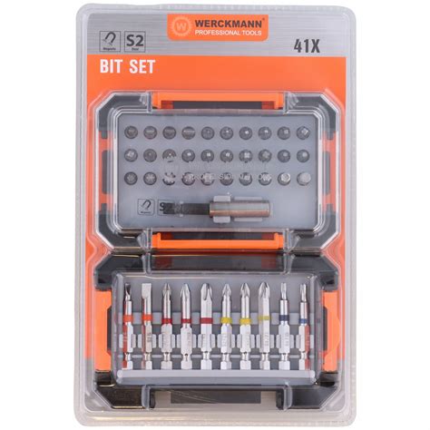 Комплект магнитни битове Werckman 41 бр сиви Emagbg