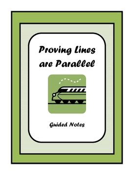 Geometry Guided Notes Proving Lines Are Parallel By Dr Pepper Lover